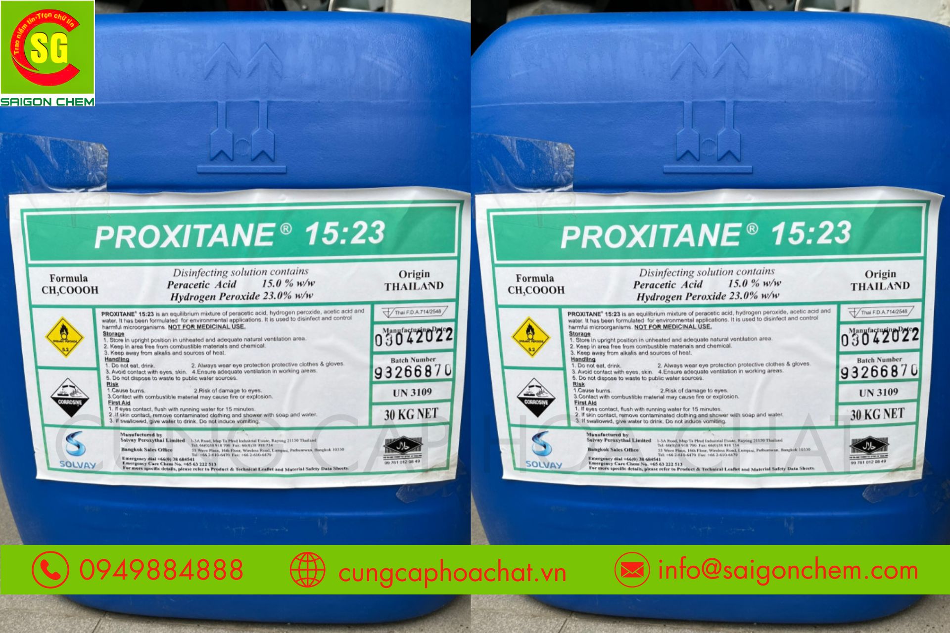 HÓA CHẤT SÁT KHUẨN PROXITANE THỰC PHẨM